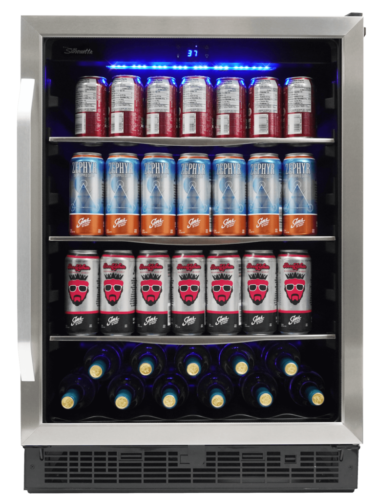 Silhouette Pro - 24" Built-in Beverage Center in Stainless Steel ...