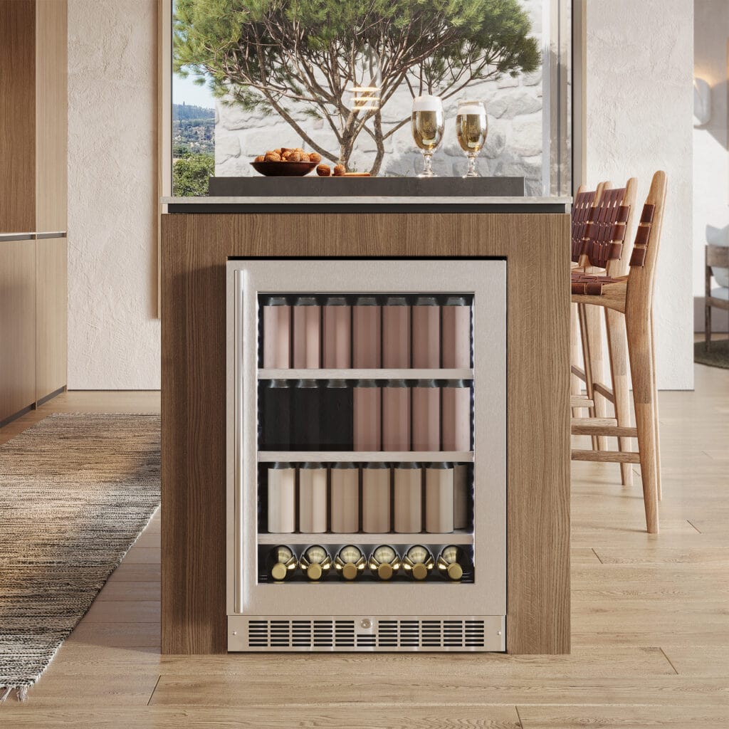 Silhouette Pro - 24" Built-in Beverage Center in Stainless Steel ...