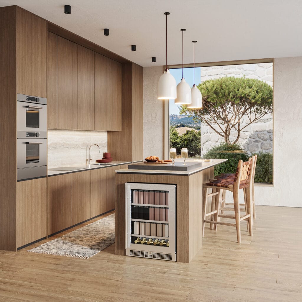 Silhouette Pro - 24" Built-in Beverage Center in Stainless Steel ...